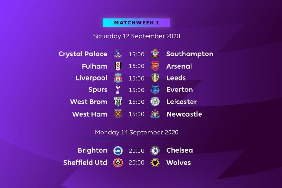 The Premier League Fixture 2020/21 - Tips180 Blog
